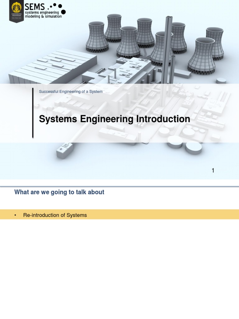 01 Systems Engineering - Systems and System Life Cycle | PDF | Systems ...