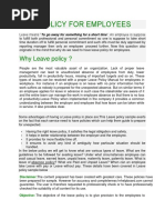 TCS India Policy - Leave Without Pay (Quick Glance) PDF | PDF ...