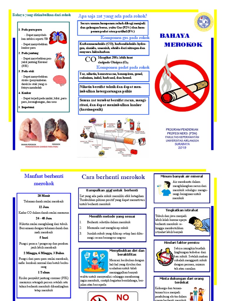 Leaflet Bahaya Merokok | PDF
