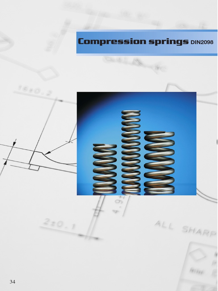 Com Spring Din 2098 PDF | PDF | Manufactured Goods | Applied And Interdisciplinary Physics