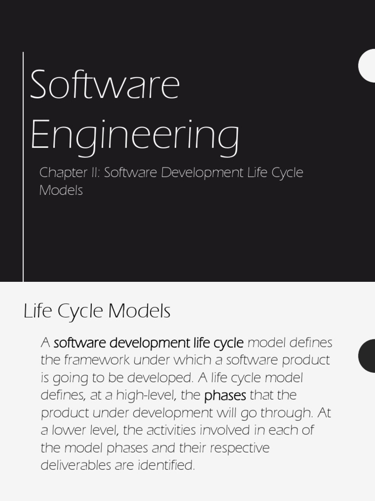 CH2 SDLC Software Engineering | PDF | Software Development | Systems Theory