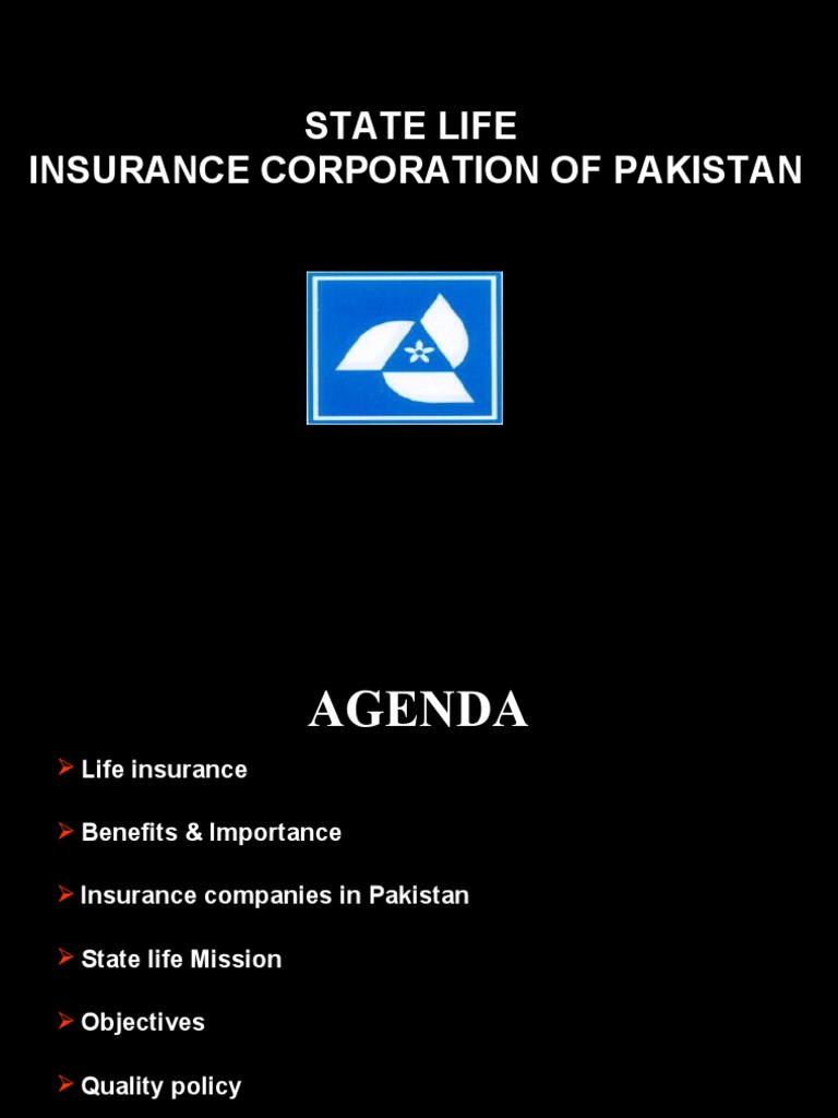 State Life Insurance Overview in Pakistan | PDF | Life Insurance ...