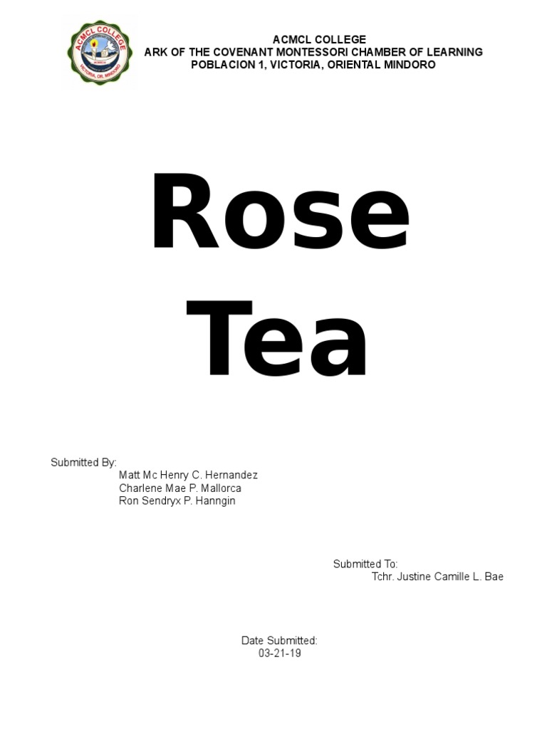 Science Investigatory Project For Grade 7 SSC | PDF | Rose | Perfume