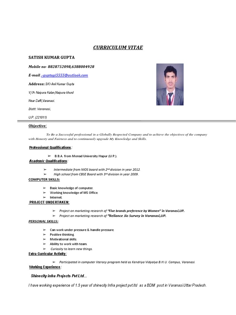 Satish CV | PDF | Behavior Modification | Learning