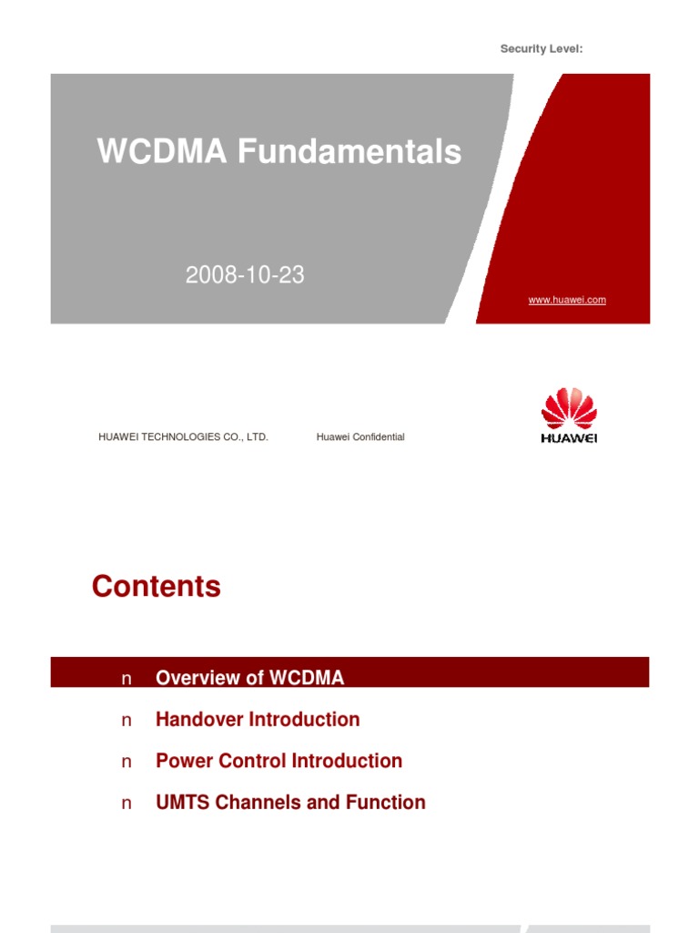 An Overview of WCDMA Fundamentals and Key Concepts | PDF | High Speed Packet Access | Mobile ...