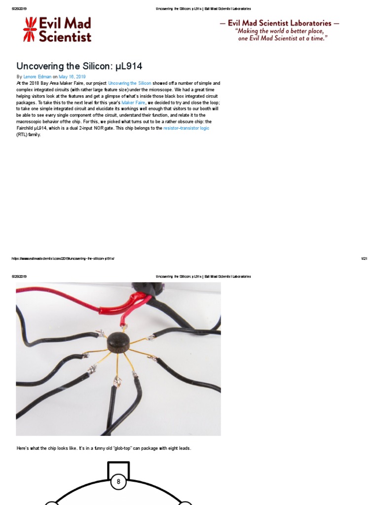 Uncovering the Silicon - ΜL914 - Evil Mad Scientist Laboratories | PDF ...