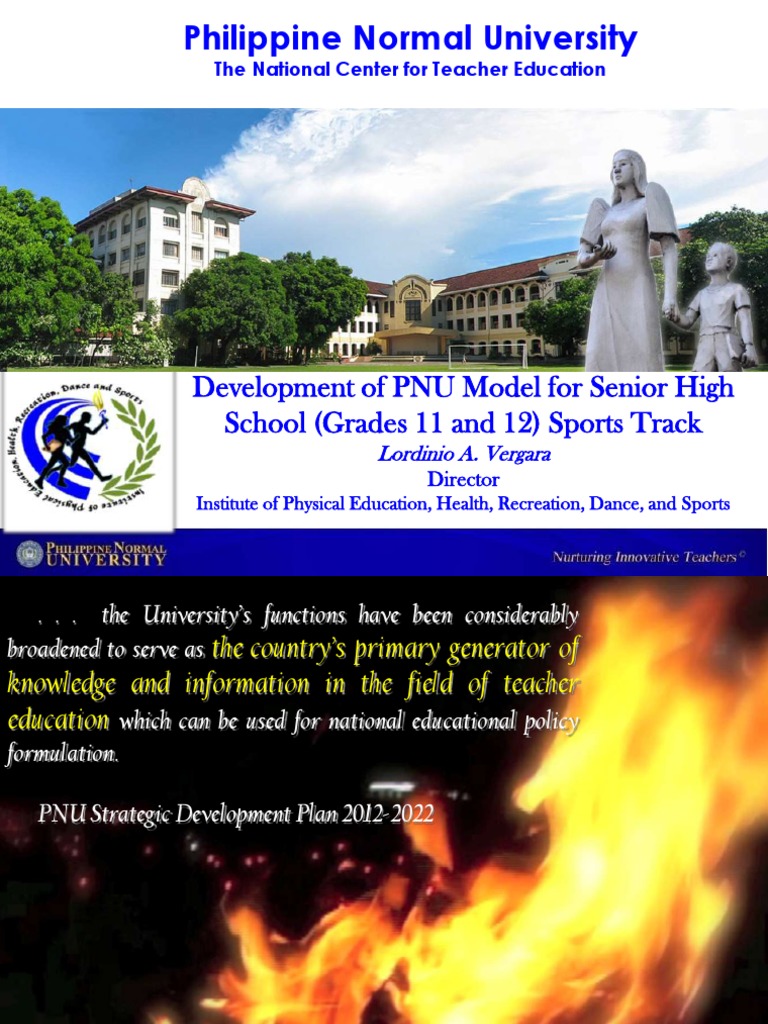 PNU develops SHS Sports Track Model | PDF | Physical Education | Curriculum