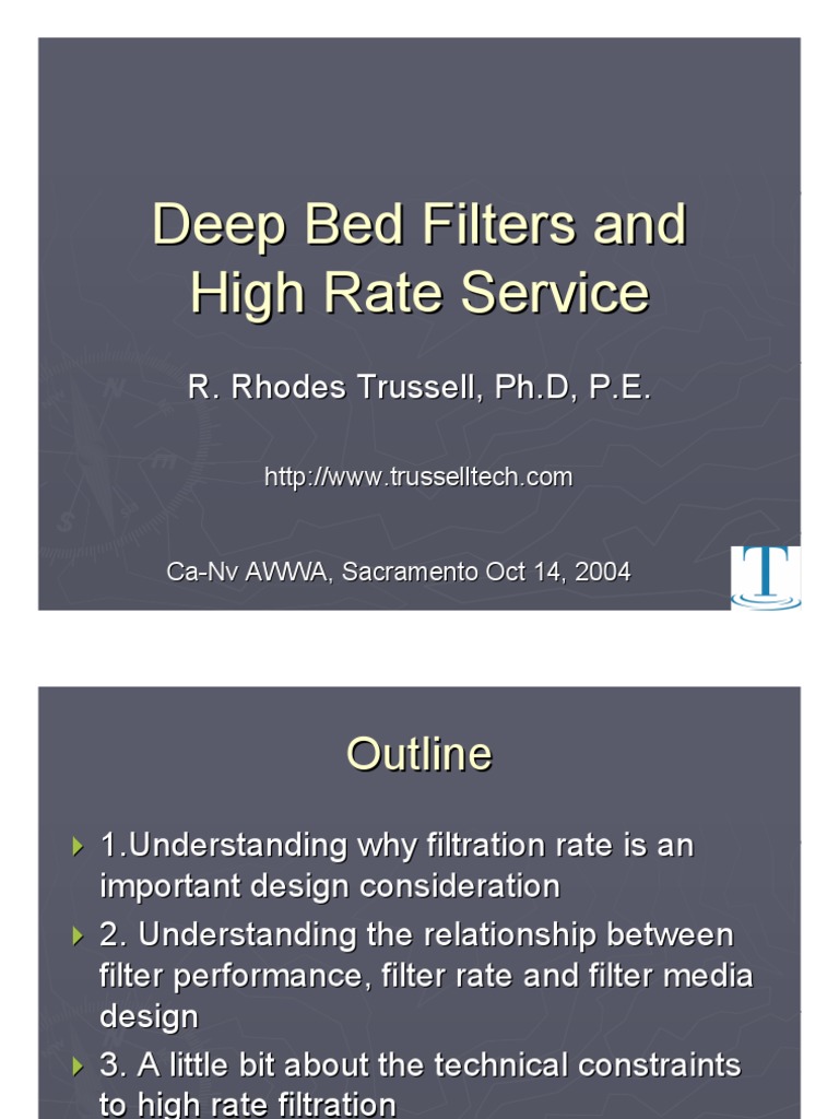 Advantages of Deep Bed Filters - Original | PDF | Physical Sciences ...