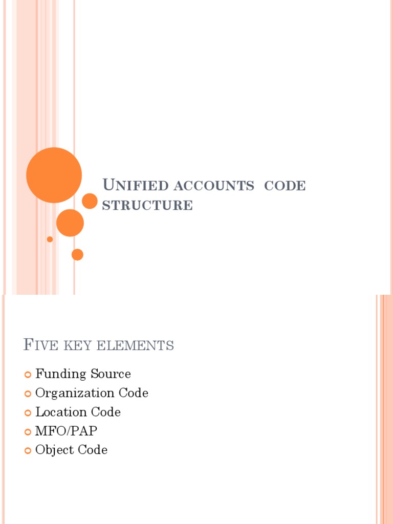Nified Accounts Code Structure | PDF | Appropriations Bill (United ...
