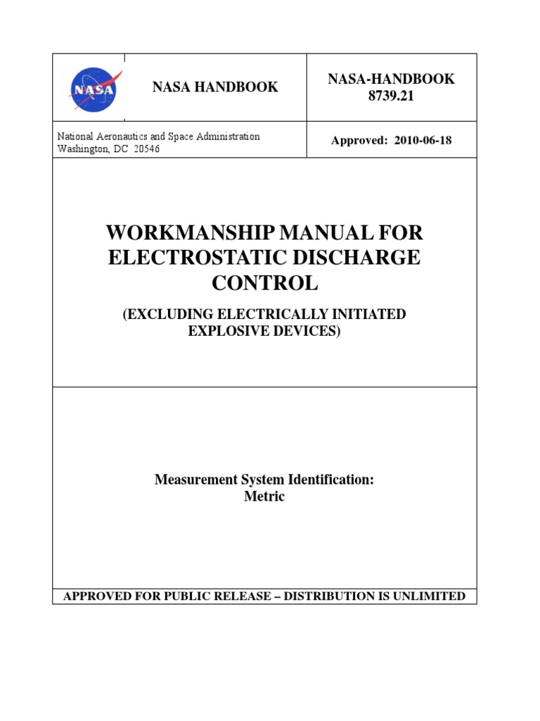 NHBK873921 - Workmanship Manual 4 Electrostatic Discharge Control PDF | PDF | Electrostatic ...