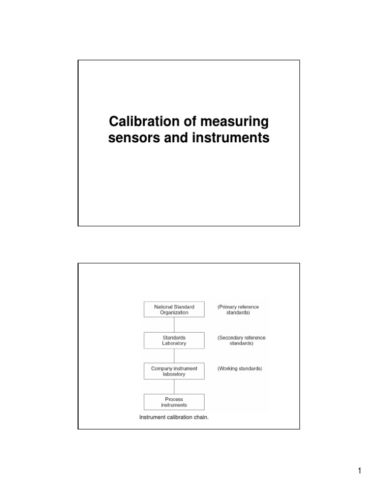 Calibration of Measuring Sensors and Instruments | PDF | Amplifier ...