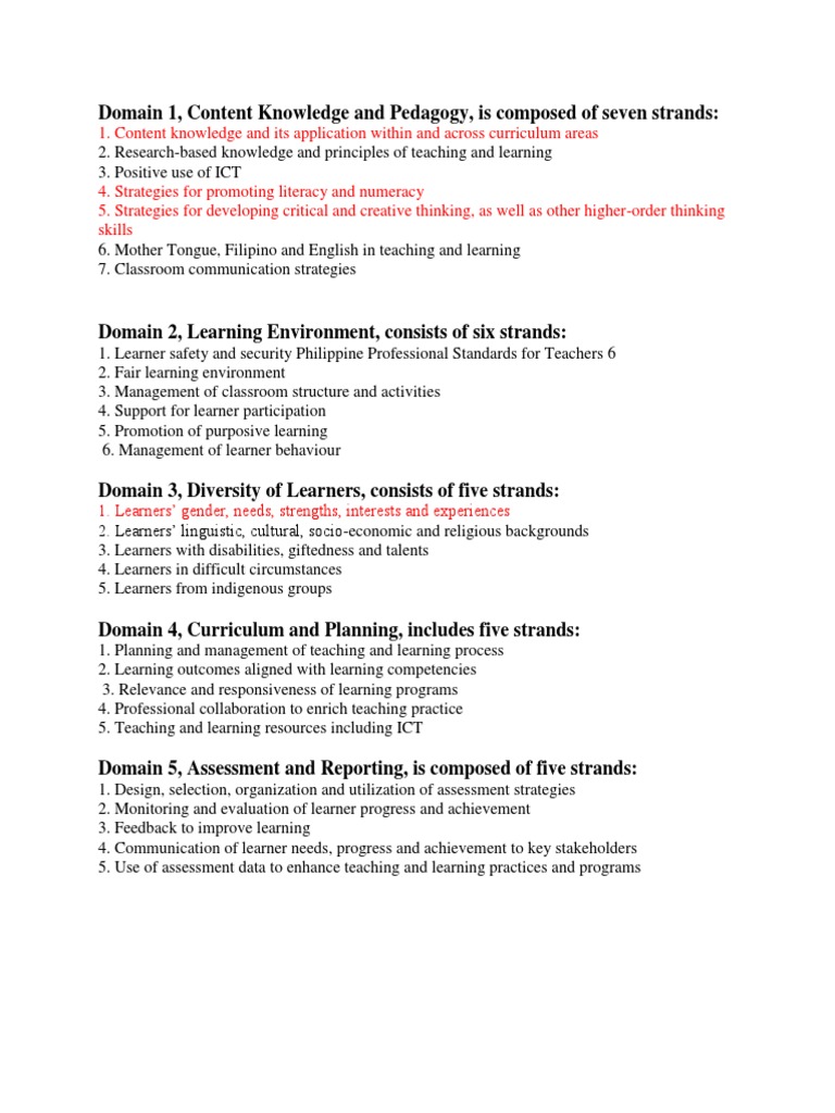 Domains PPST | PDF | Educational Assessment | Learning