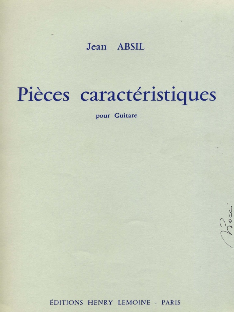JEAN ABSIL - Opus 123 - 10 Pieces PDF | PDF