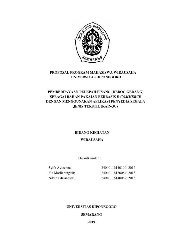 Contoh Proposal PMW | PDF