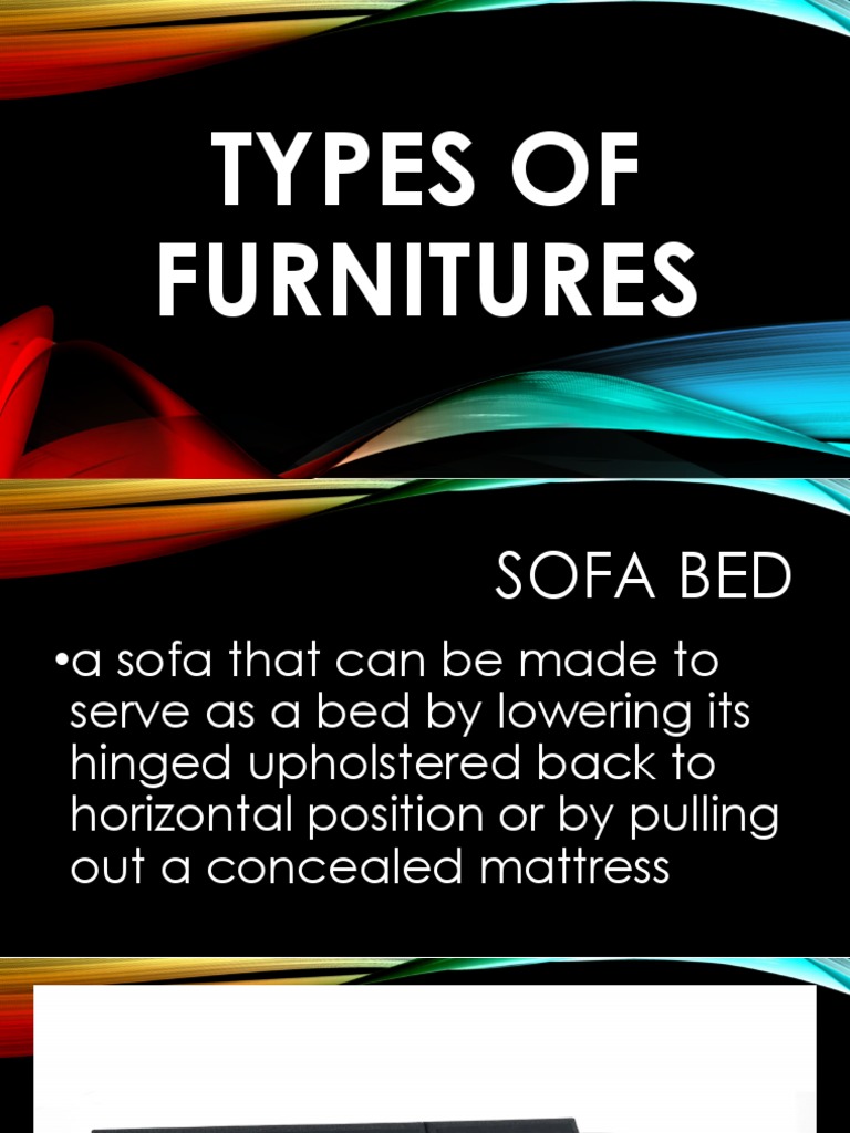 Types of Furniture Explained | PDF