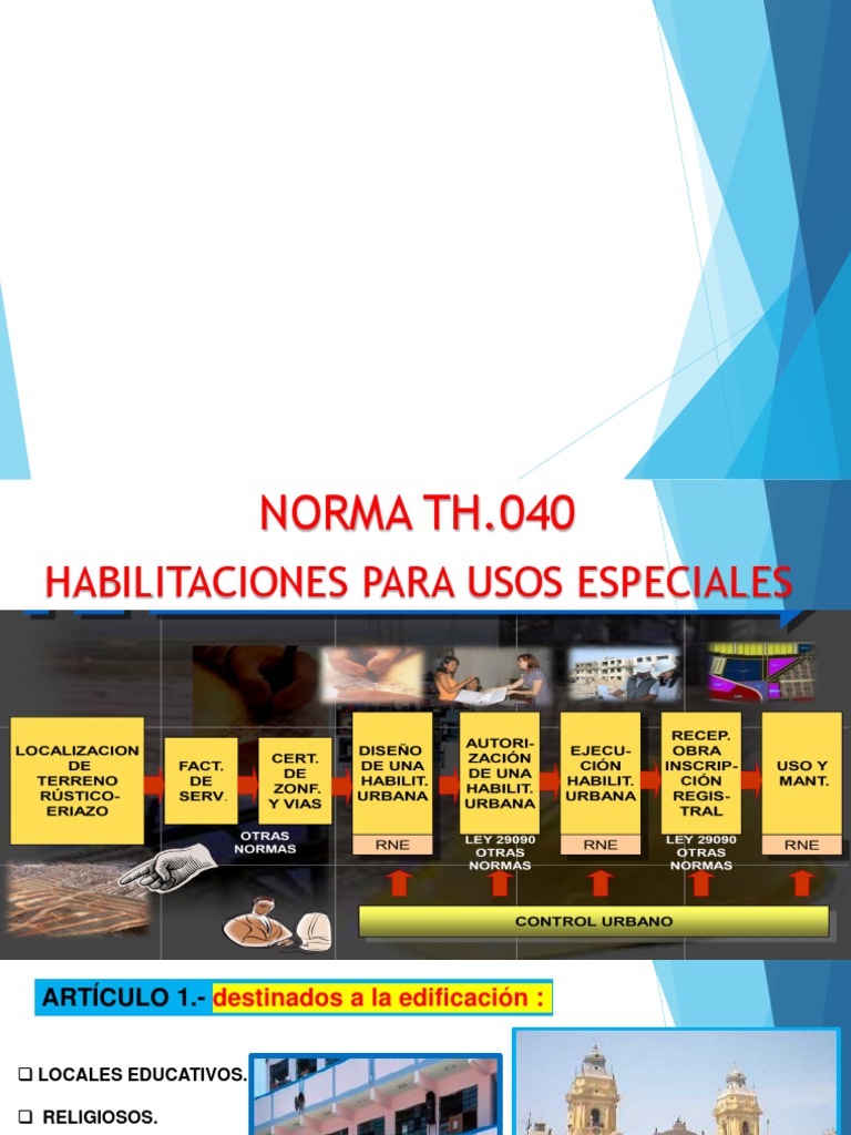 Trabajo de Diseño Norma Th.040 | PDF | Derecho | Hogar y jardín