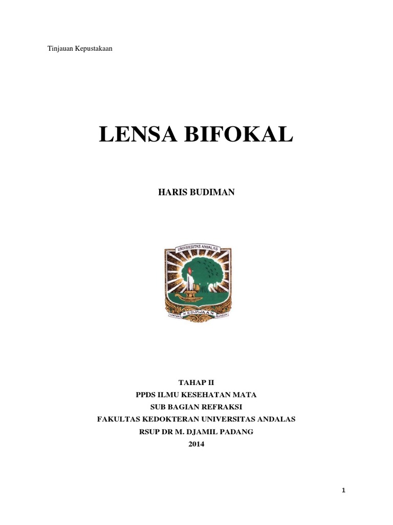 Jenis dan Sejarah Lensa Bifokal | PDF