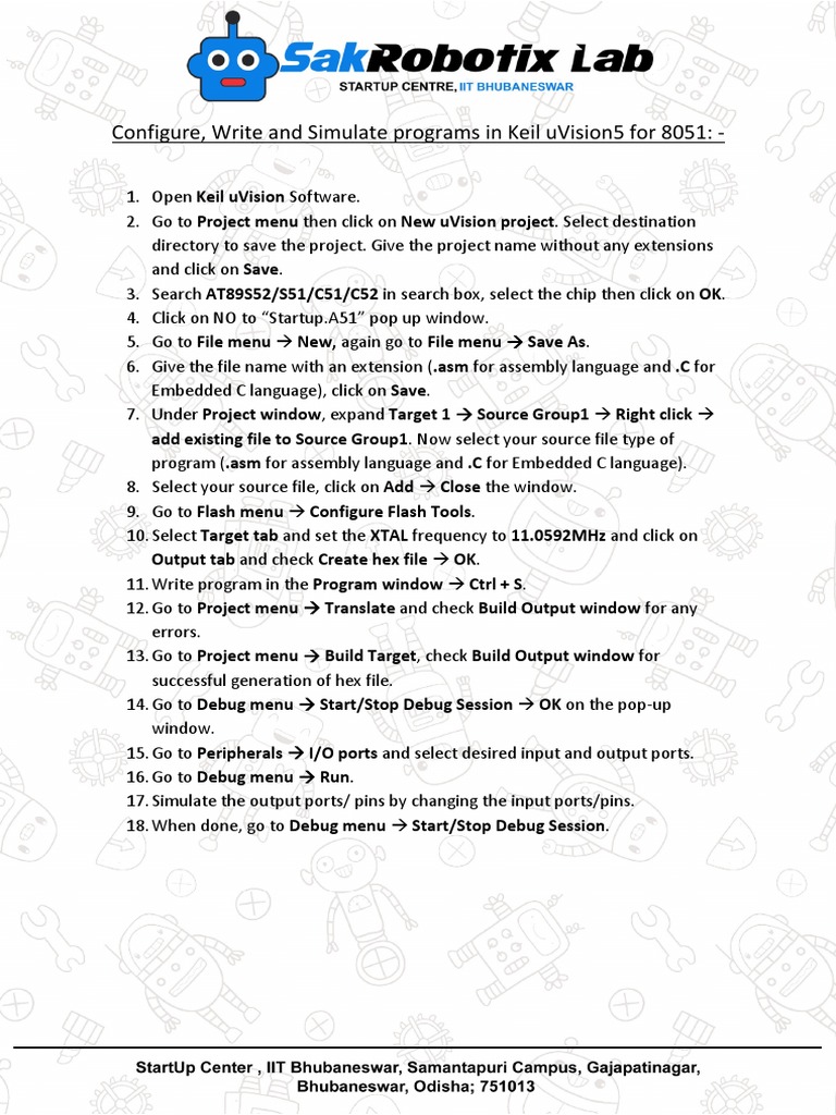 Keil uVision5 Guide for 8051 Users | PDF