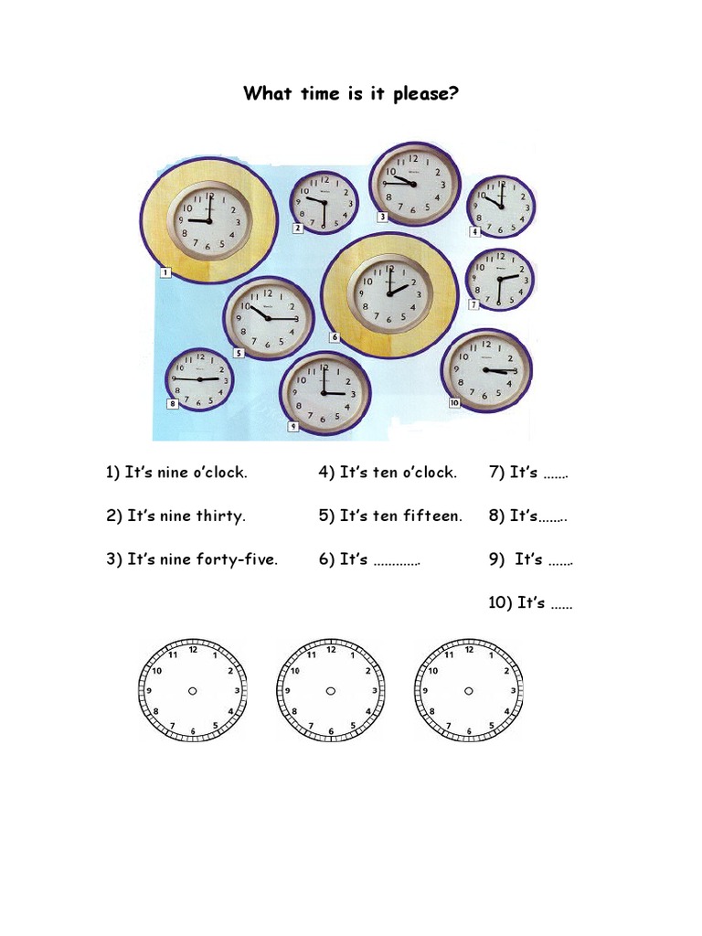 What Time Is It Please | PDF | Meal | Eating Behaviors Of Humans