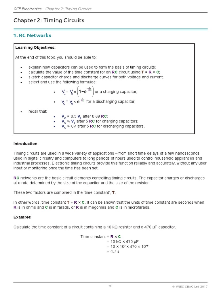 Gce Electronics Book Chapter 2 | PDF | Capacitor | Electronic Circuits