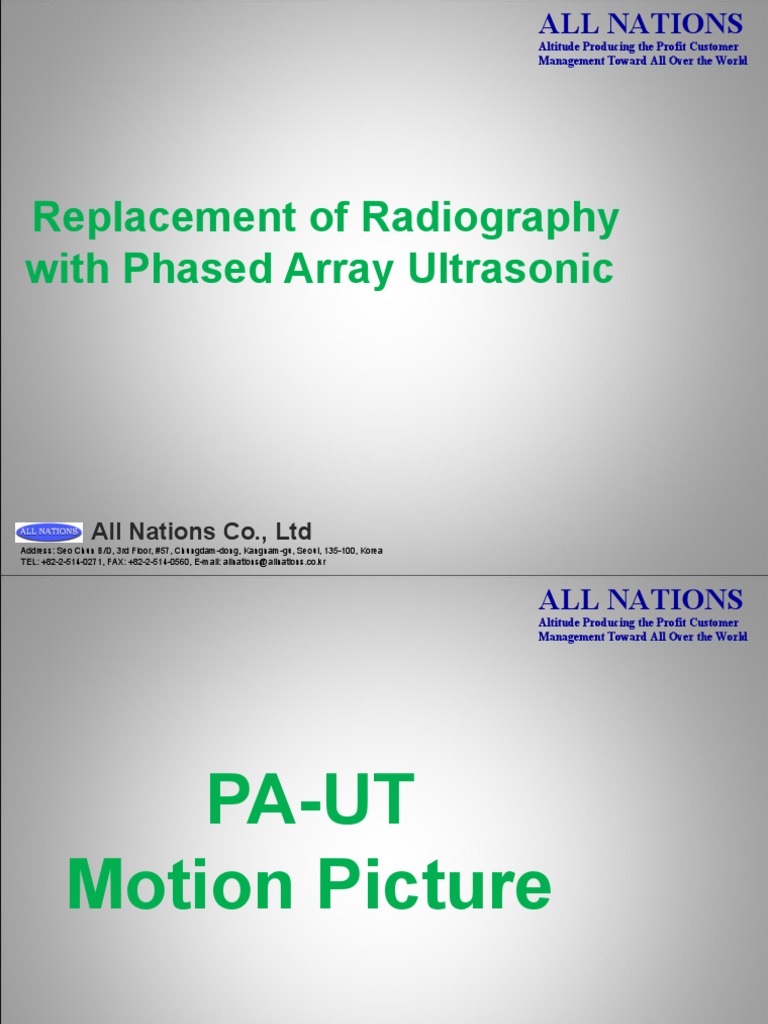PA-UT Presentation by All Nations | PDF | Fracture | Ultrasound