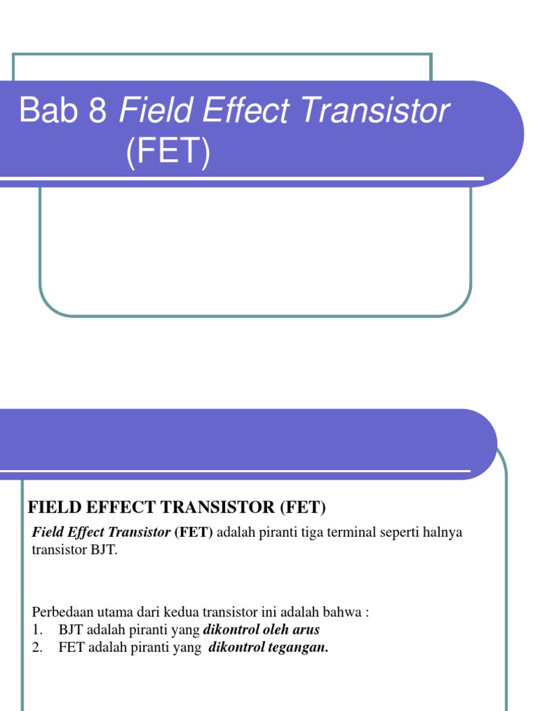 Bab 8 FET | PDF
