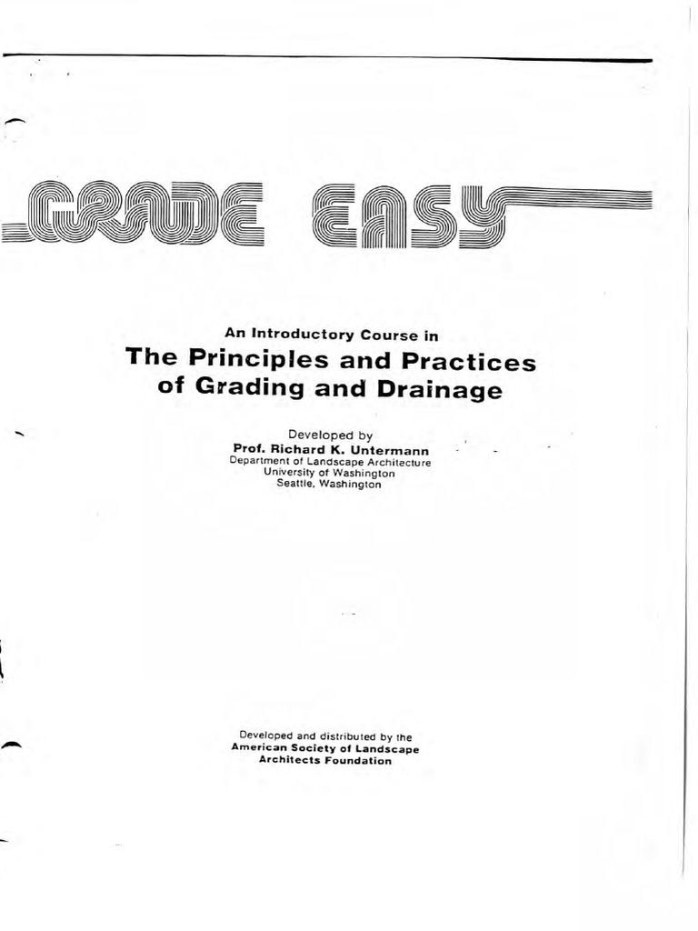 Grade Easy | PDF | Surface Runoff | Contour Line