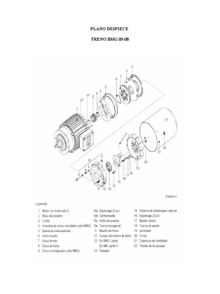 Plano Despiece BMG | PDF