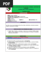 Plan de Clase LETRAS | PDF | Alfabeto | Sílaba