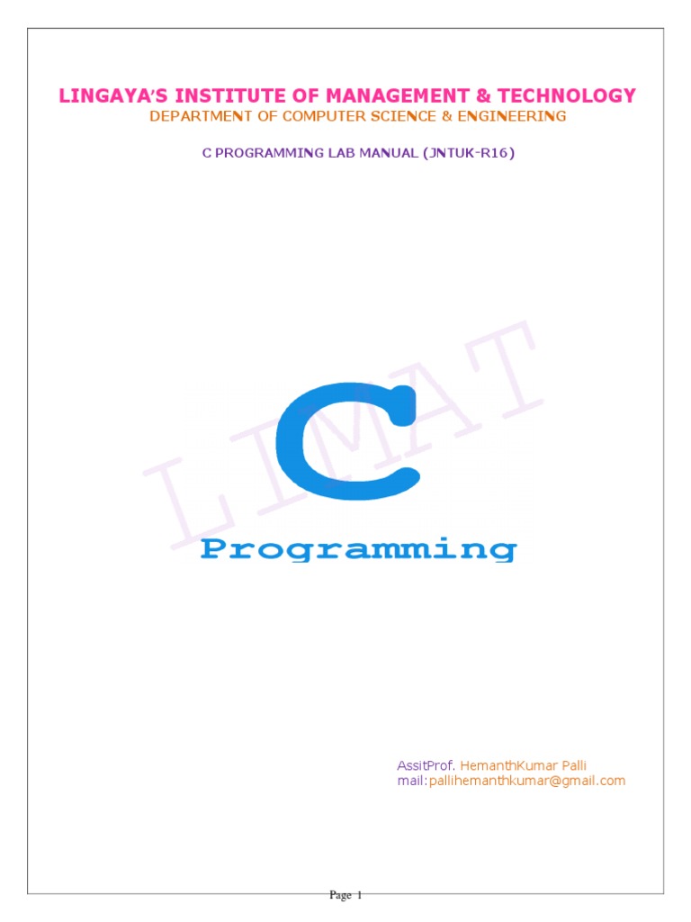 CP Lab Manual FInal. | PDF | Operating System | C (Programming Language)