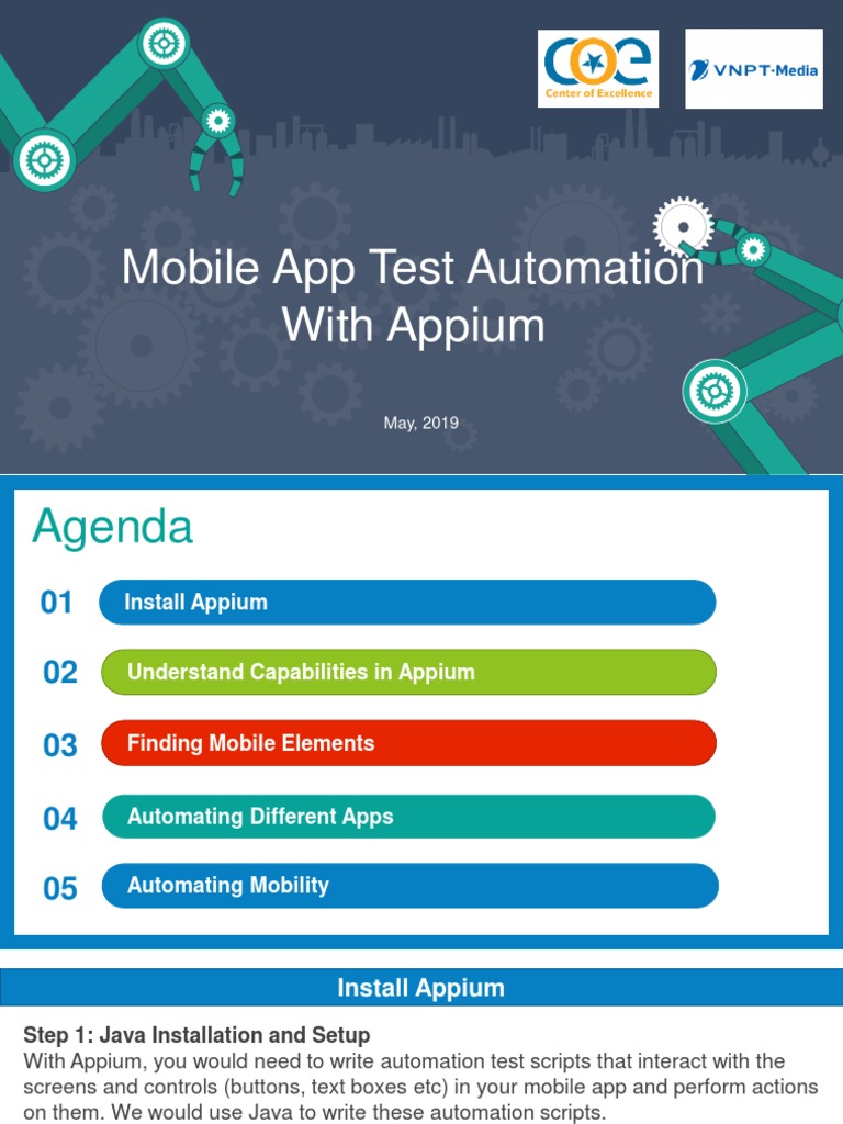 Mobile App Test Automation With Appium Pdf Java Virtual Machine Java Version History