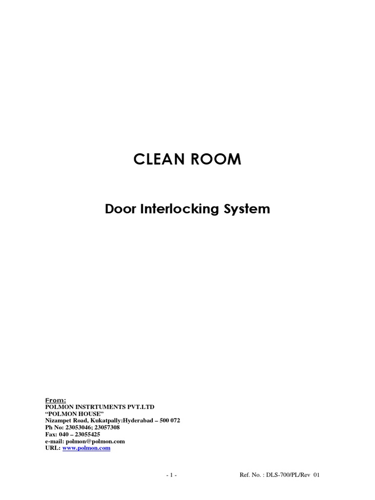 Door Interlocking System | PDF | Relay | Door