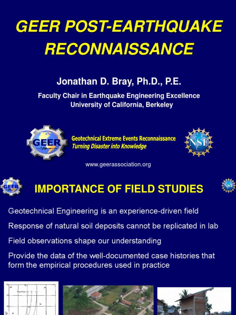 Geotechnical Earthquake Reconnaissance Insights | PDF | Unmanned Aerial ...