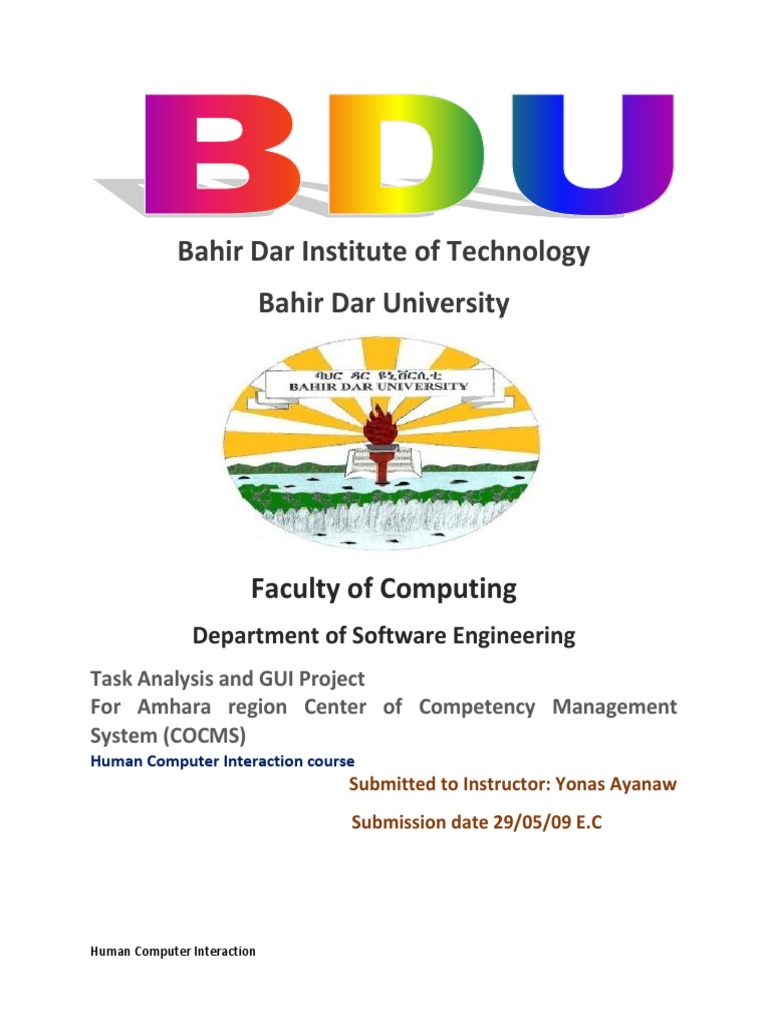 Bahir Dar Institute of Technology Bahir Dar University | PDF | Test ...