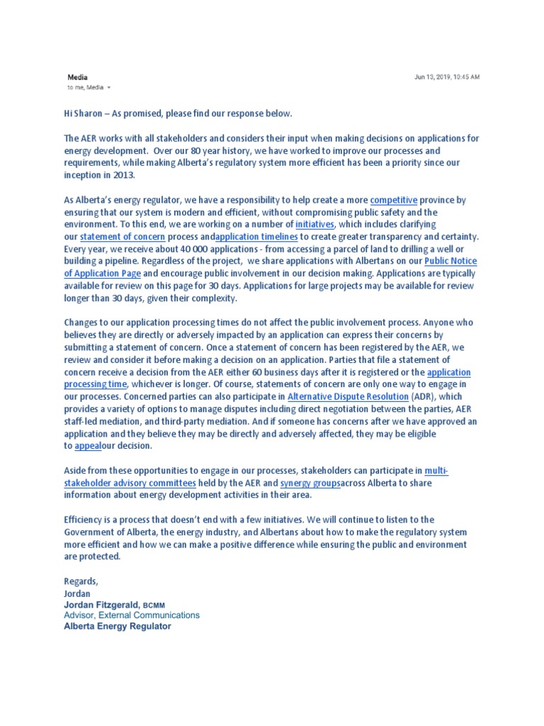 AER Statement | PDF | Mediation | Alternative Dispute Resolution