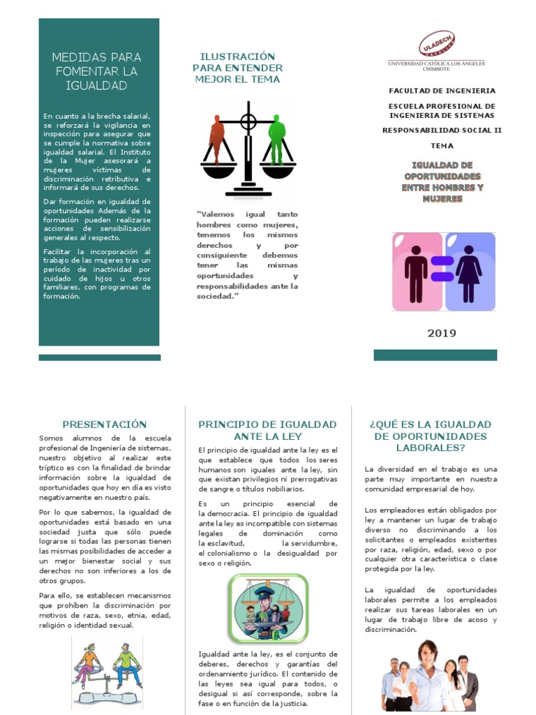 Triptico Igualdad | PDF | Justicia | Crimen y violencia Triptico Igualdad | PDF | Justicia | Crimen y violencia