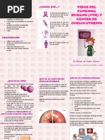 Triptico Cáncer Cervicouterino | PDF | Cáncer de cuello uterino | Cáncer