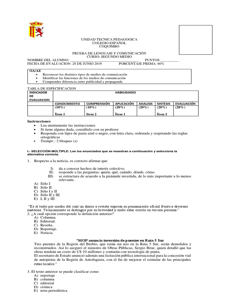 Evaluación de Medios de Comunicación | PDF | Radio | Medios de ...