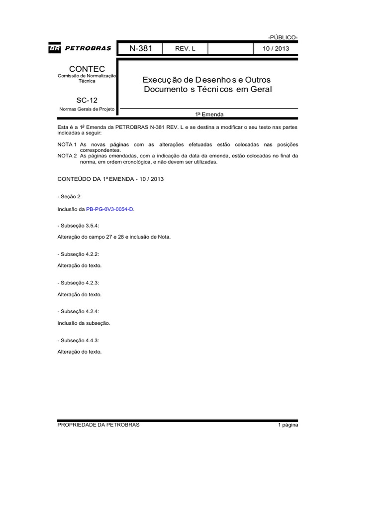 Petrobras N 0381 PDF | Download grátis PDF | Desenho técnico | Auto Cad