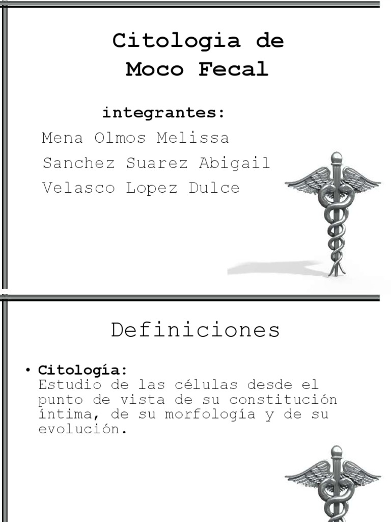 Citología de Moco Fecal: Análisis y Utilidad | PDF | Heces | Diarrea