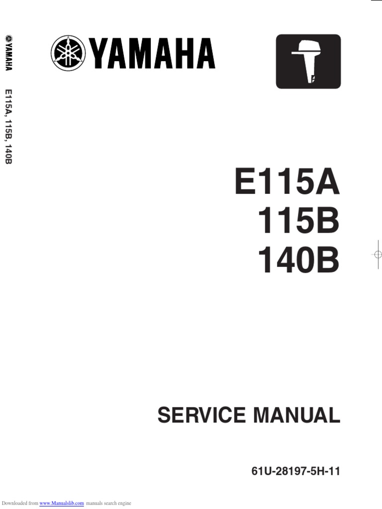 Yamaha 115b 115A | PDF | Motor Oil | Propeller