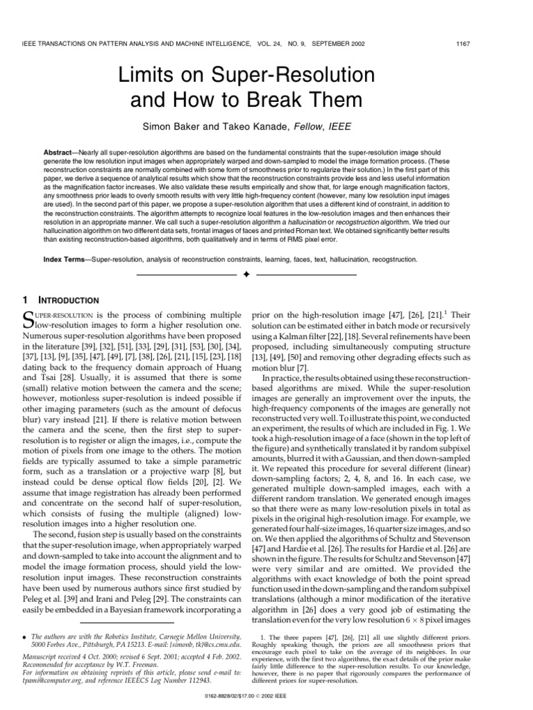 Limits of reconstruction-based super-resolution and a proposed ...