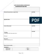 Supervision Template | PDF