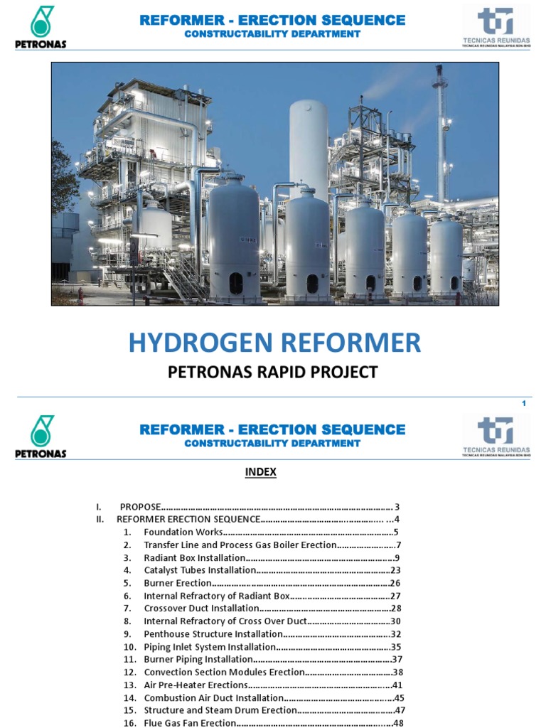 Reformer Construction Sequence | Download Free PDF | Chimney | Refractory