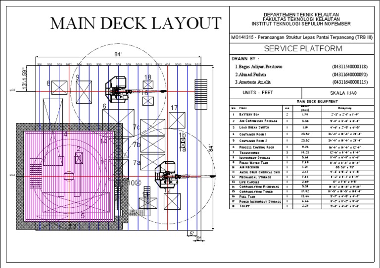 Main Deck Layout (Sagab Tekla 15) | PDF | Manufactured Goods | Nature