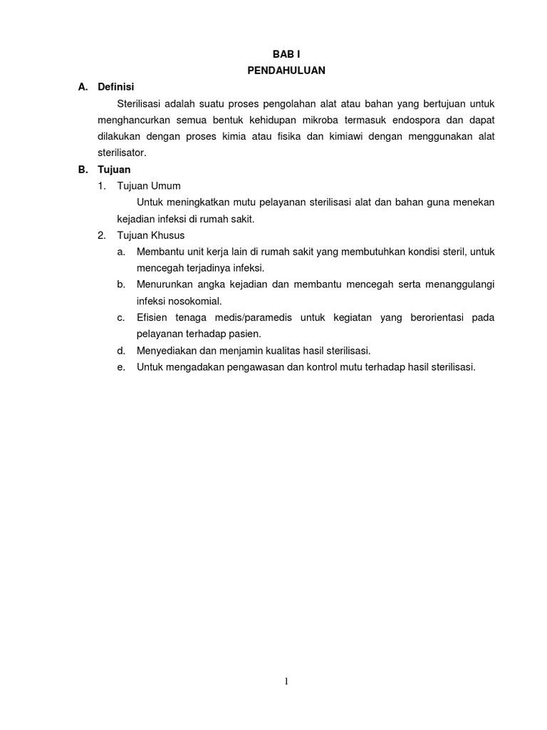 Panduan Sterilisasi | PDF | Sains & Matematika