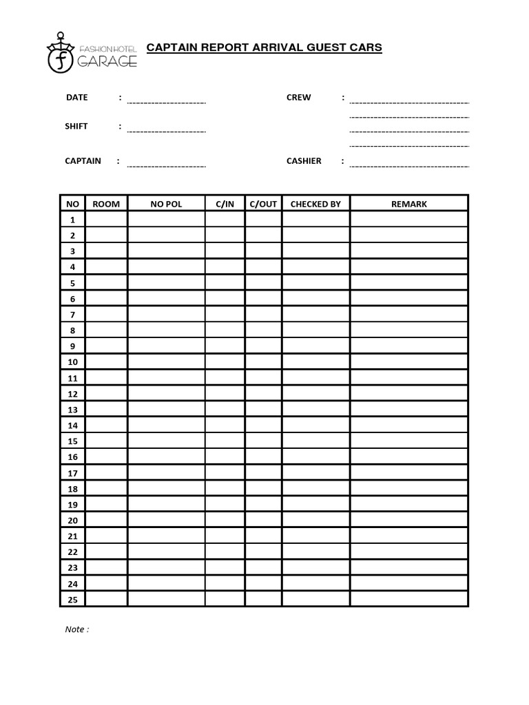 Captain Report 2 | PDF