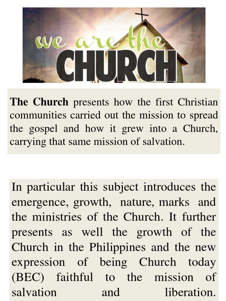 The Church Presents How The First Christian | PDF | Second Vatican ...