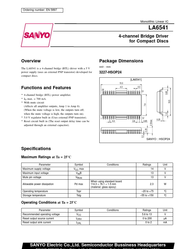 La 6541 | Amplifier | Power Supply | Free 30-day Trial | Scribd