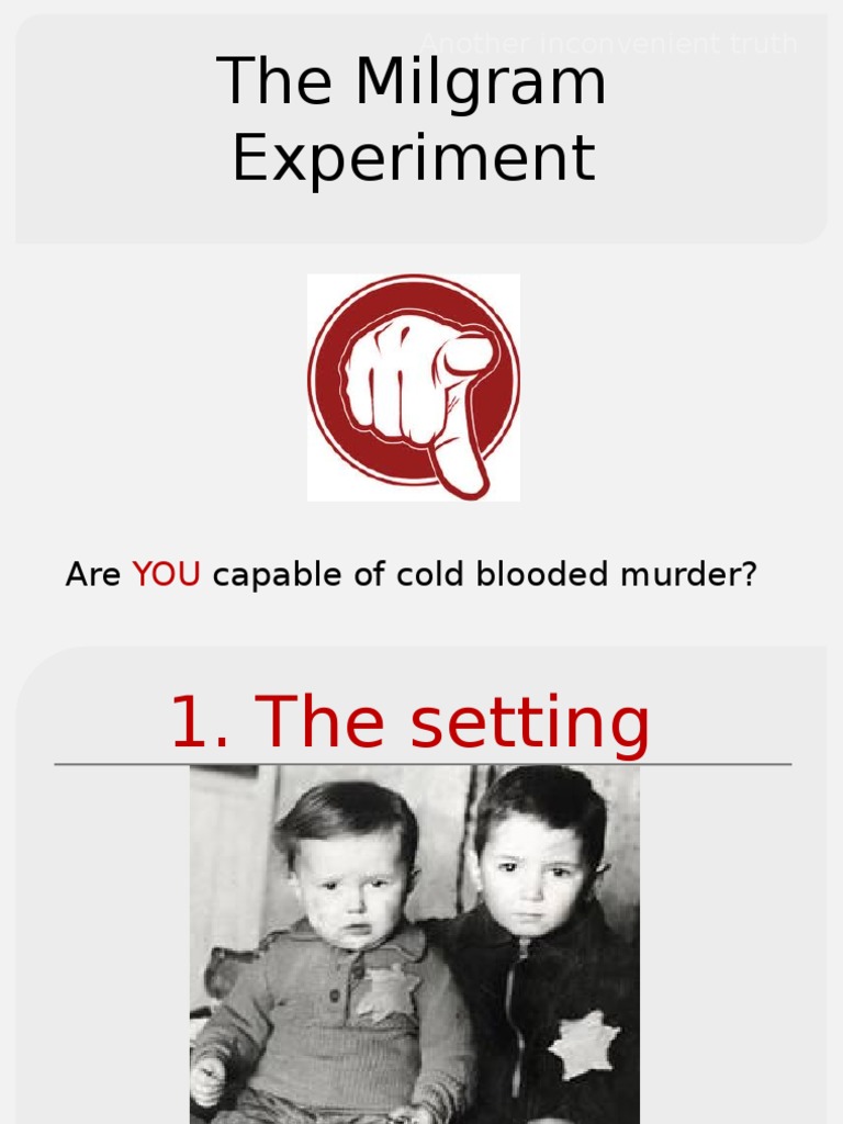 Milgram Experiment: Obedience and Morality | PDF | Obedience (Human ...